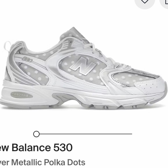 New Balance | Shoes | New Balance 53 Silver Metallic Sneakers Polka Dot ...